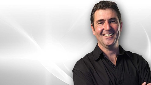 Bryce McDermott with the Resident Builder