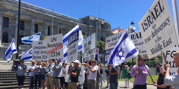 Protest against NZ's role in UNSC vote