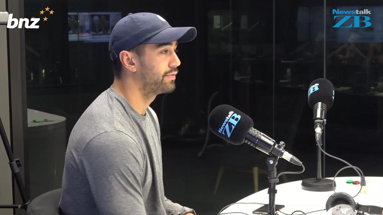 Shaun Johnson in studio with Mike Hosking