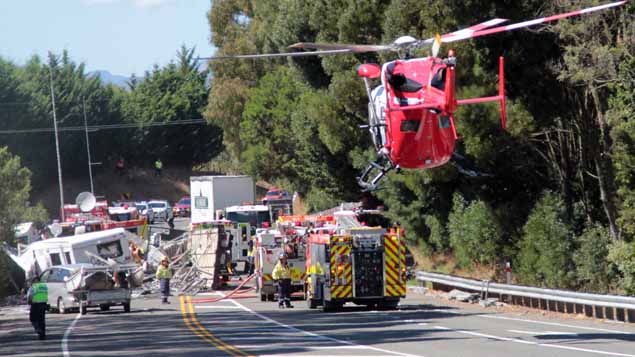 Two dead, several injured after multiple vehicle crash