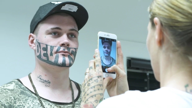 Famed 'Devast8' tattoo gets lasered off