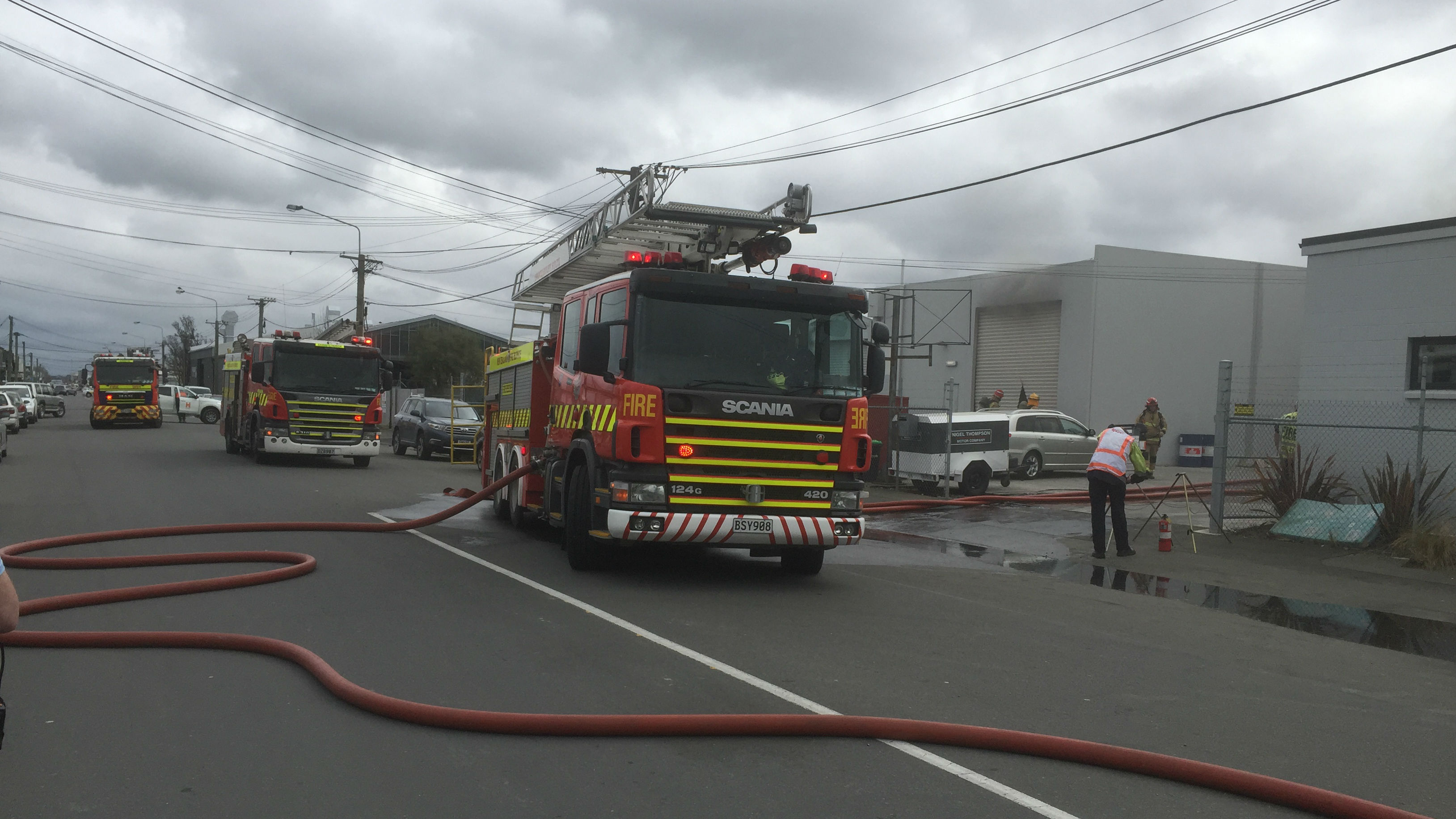 Man lucky to escape Christchurch fire unharmed