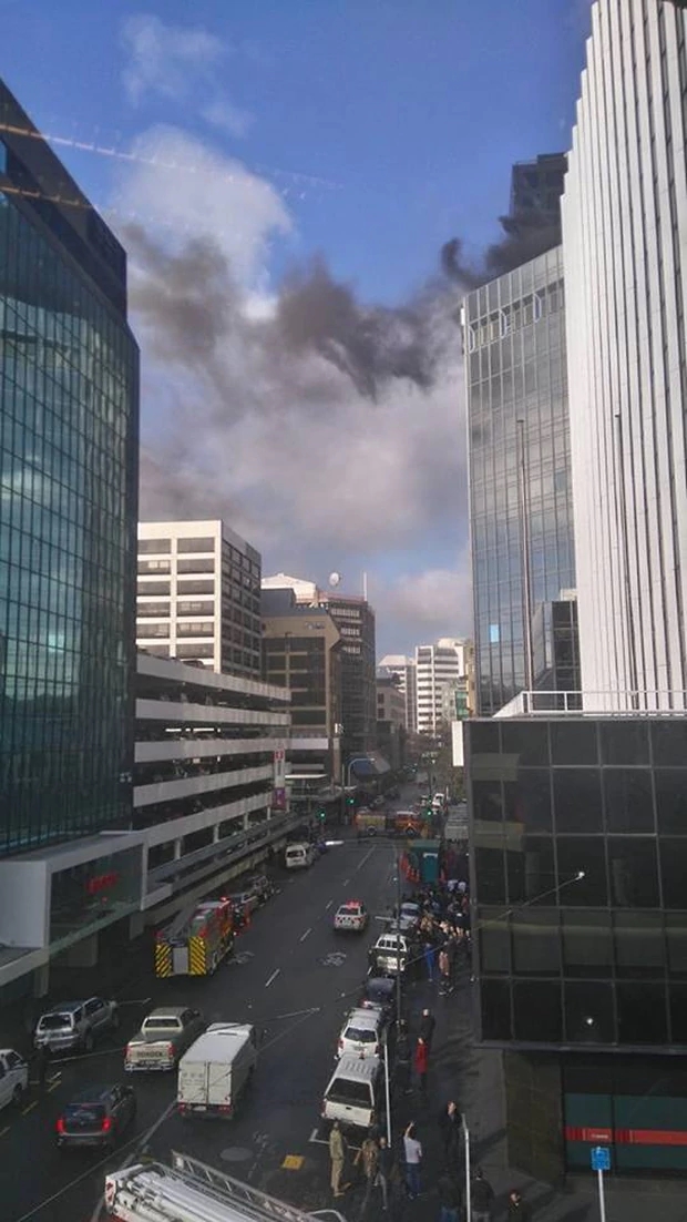 Major fire in Wellington's CBD