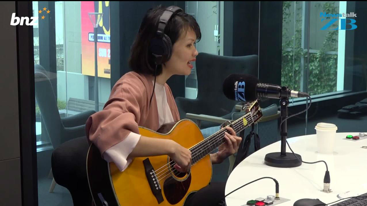 Bic Runga sings Drive live in studio