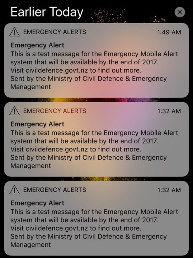Civil Defence accidentally sends emergency alerts at 1.30am
