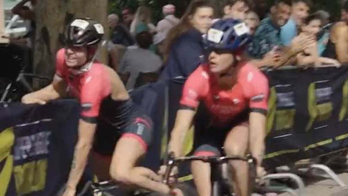 Kiwi triathlete Nicole van der Kaay in nasty bike crash