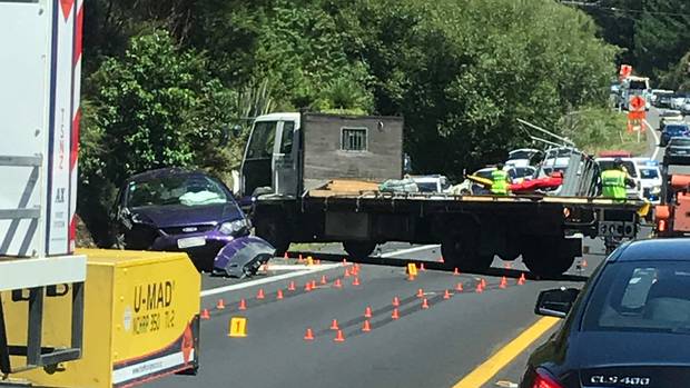 Lane blocked, three injured in SH1 crash south of Warkworth