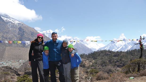 Adventurer Mike Allsop on why he takes his family with him