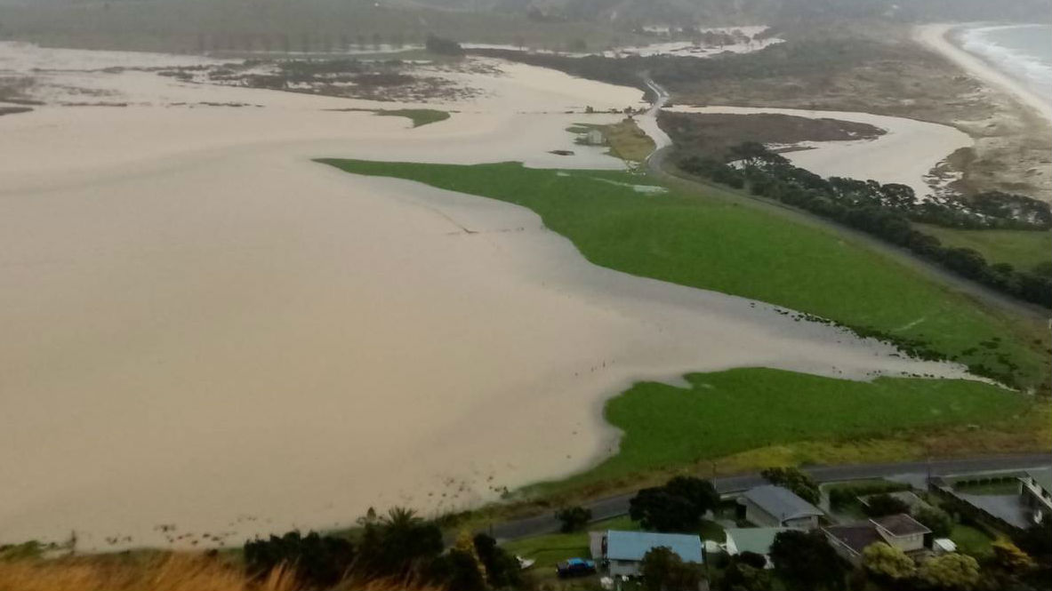 Torrential rain in Coromandel leads to flooding and slips