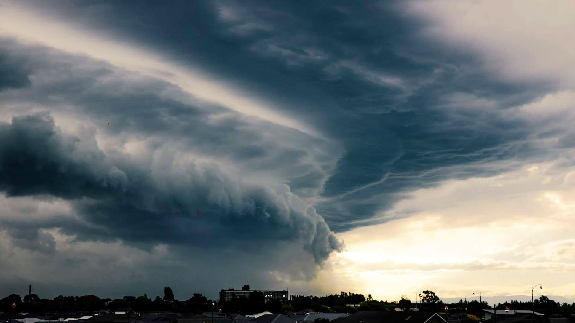 Wild weather in Christchurch calms down