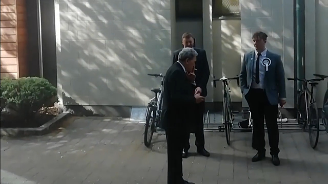 NZ First leader Winston Peters snapped smoking on smoke-free campus