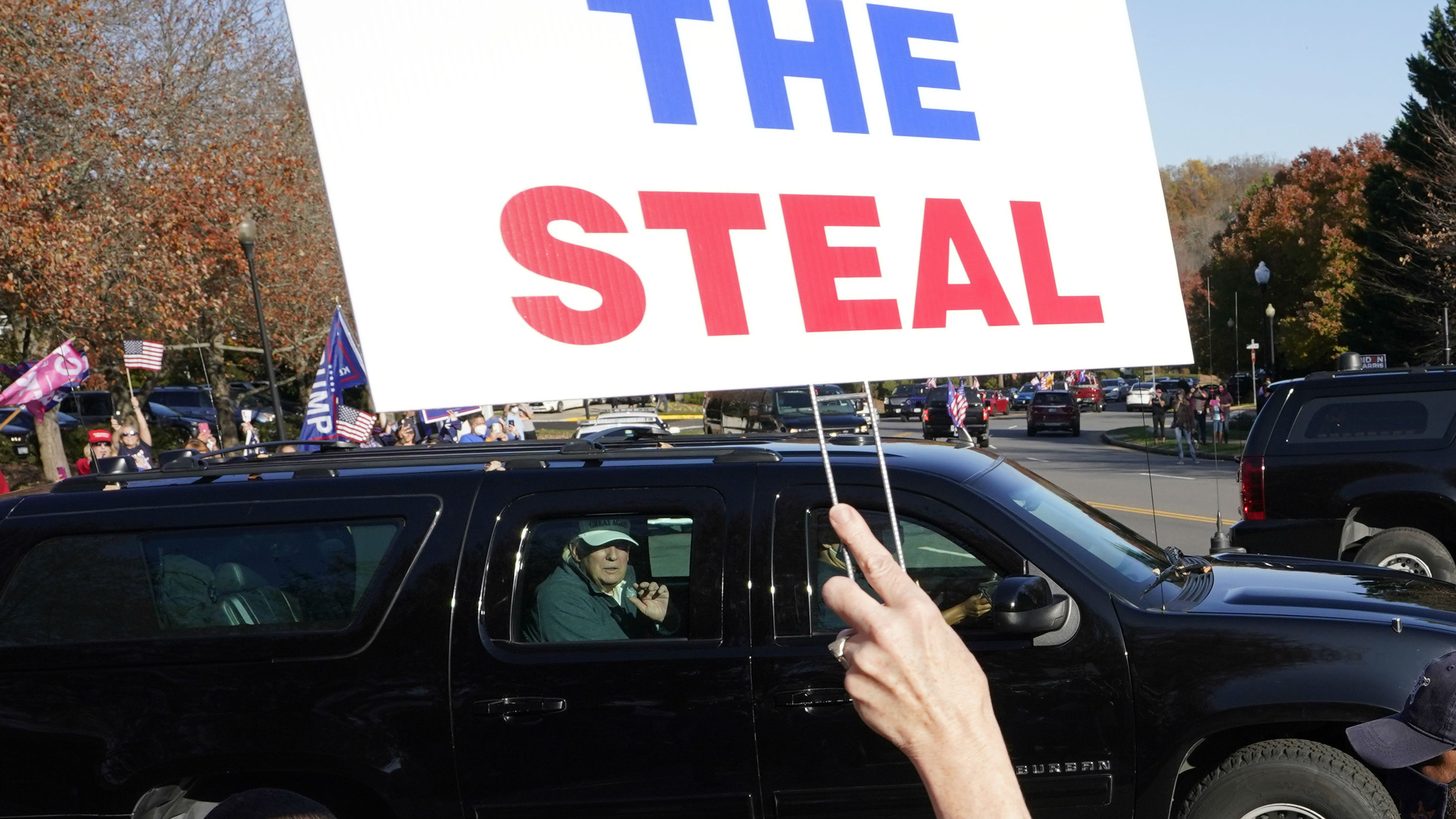 'This isn't over!': Trump supporters refuse to accept defeat