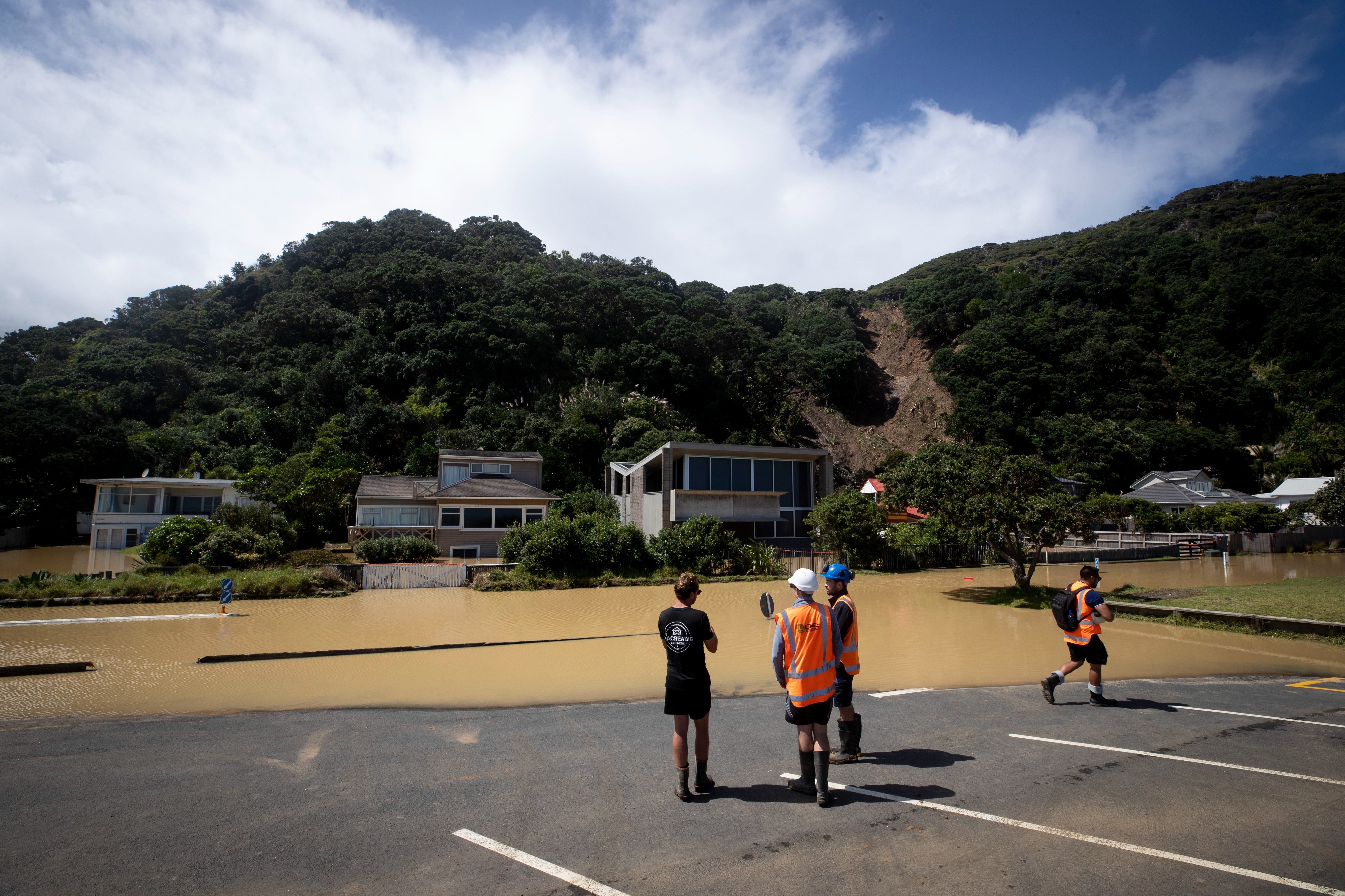 'Sound is terrifying': Land still moving in Piha