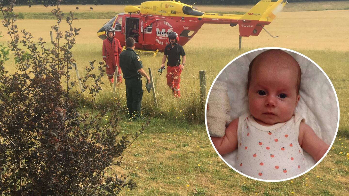 Baby’s terrifying fight for life after sudden collapse at rural home