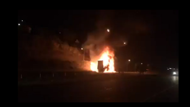 VIDEO: Truck fire Causing Major Delays On SH1