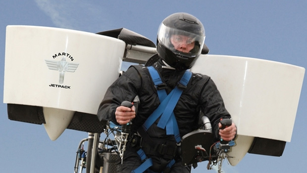 Jetpack company owner taking off