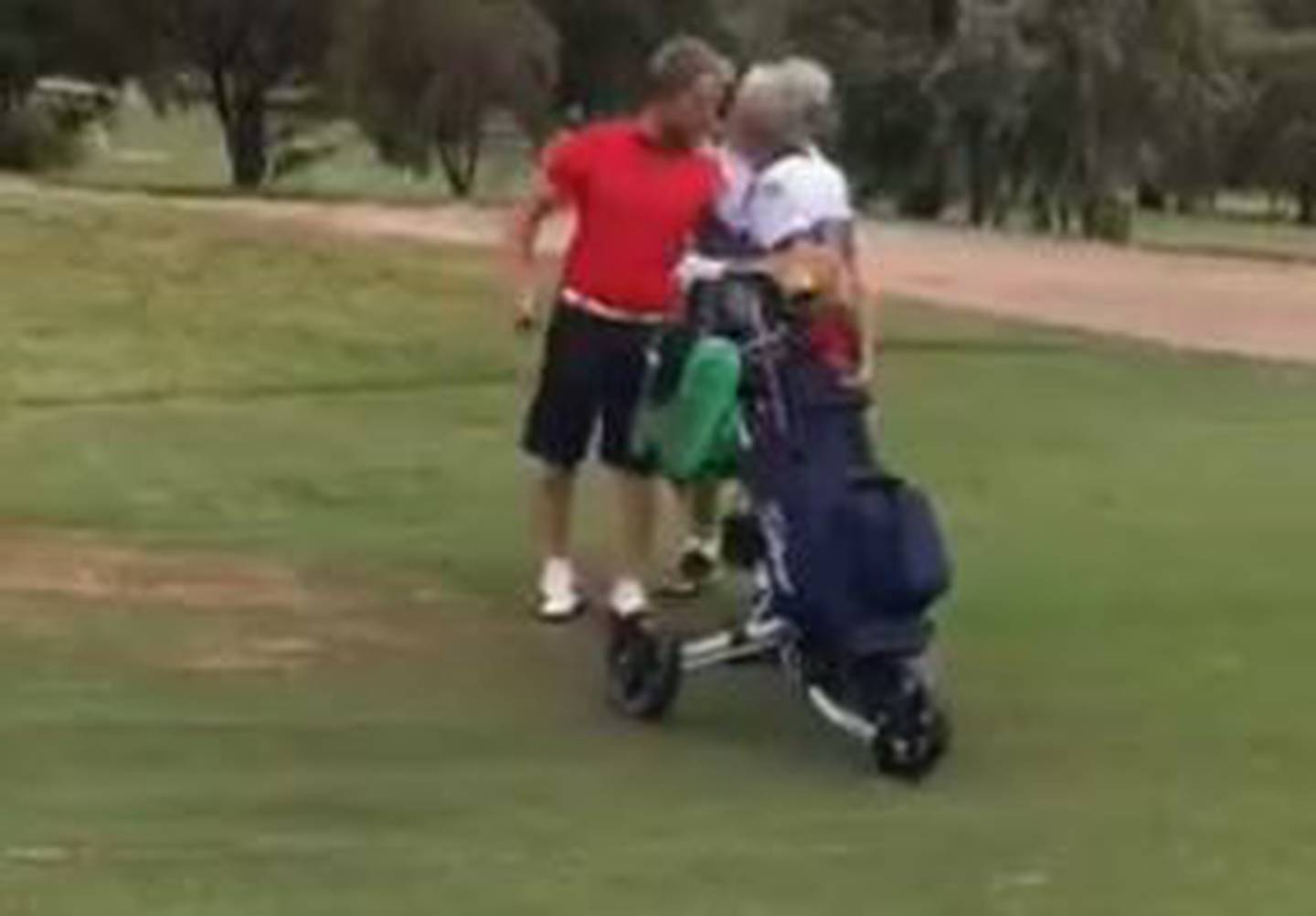 Wild clash on Melbourne golf course goes viral