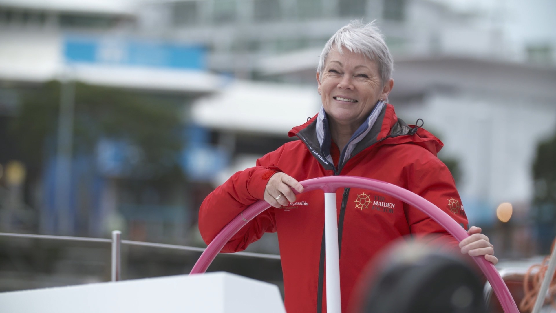 Skipper of the first all women team in the Whitbread Round the World ...