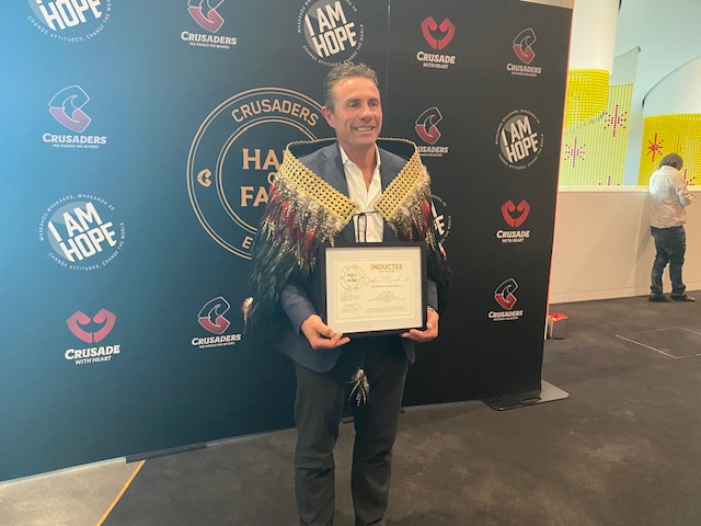 Justin Marshall inducted into the Crusaders Hall of Fame