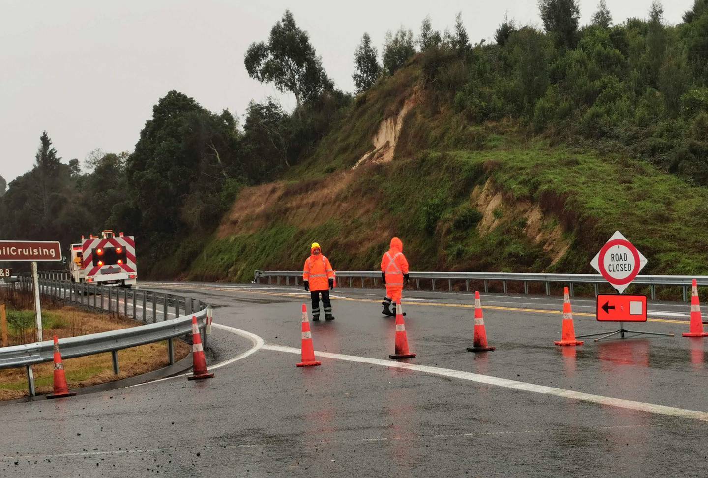 Live: Vehicle crashes into slip, SH5 reopens, latest rainfall announcement