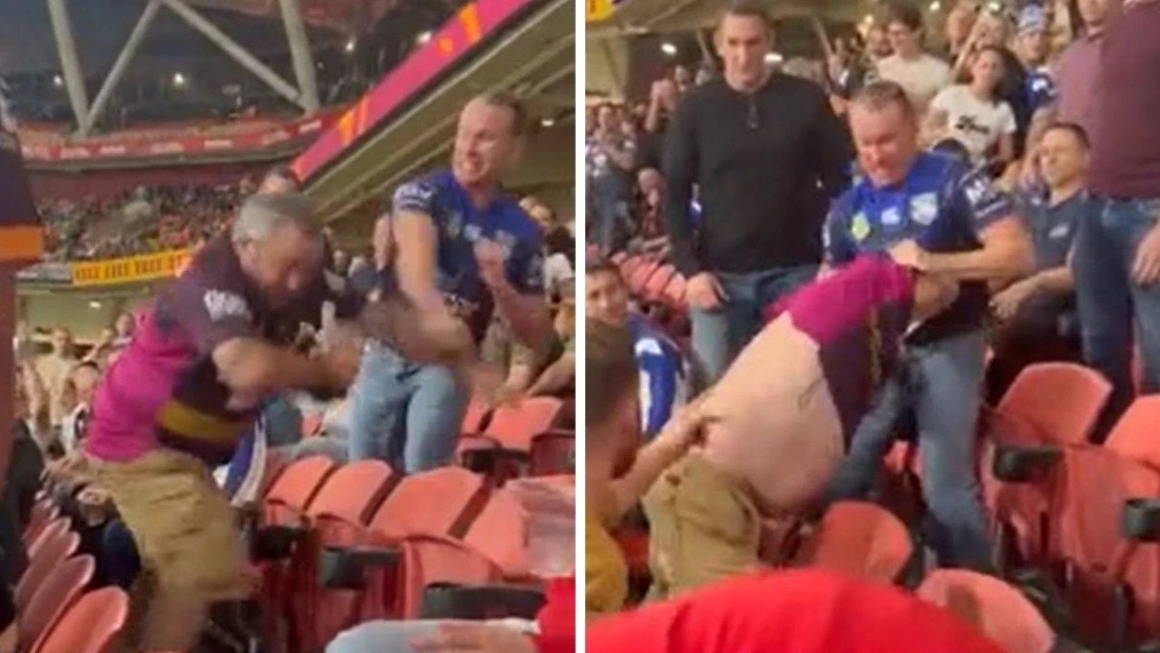 NRL crowd brawl erupts after fan's disrespectful Anzac act