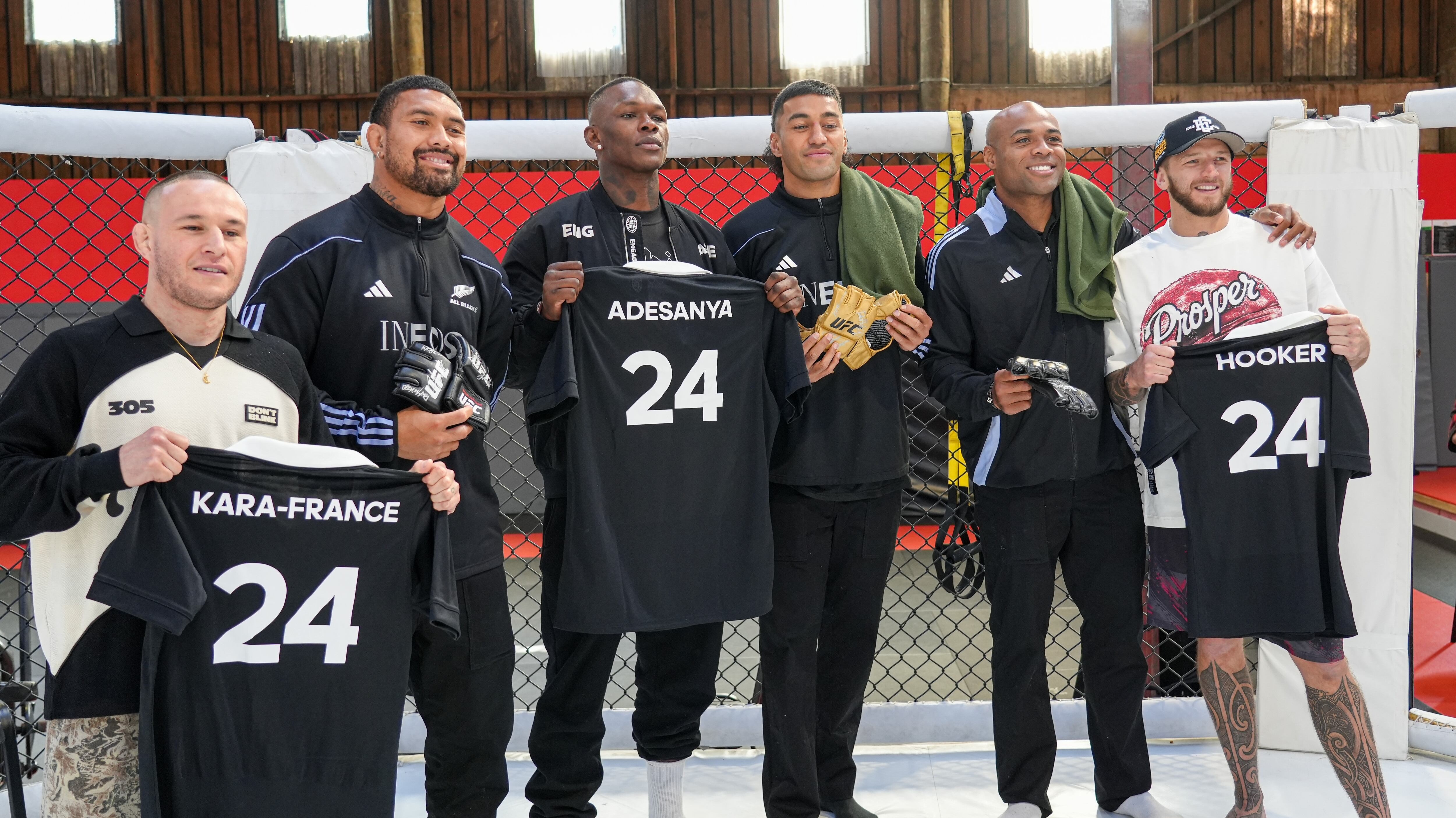 All Blacks v England: Israel Adesanya, Dan Hooker, Kai Kara-France ...