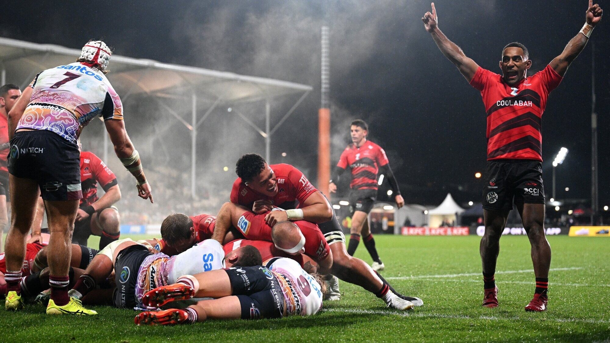 Super Rugby: Crusaders roll through to semifinals after destroying Reds