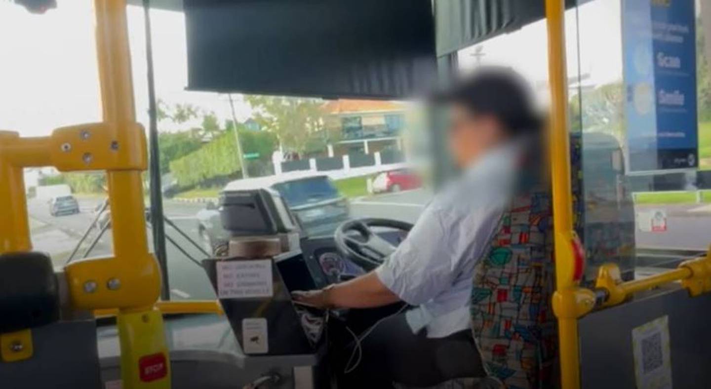 Watch: 'She could kill'- Shocking video shows bus driver distracted by ...