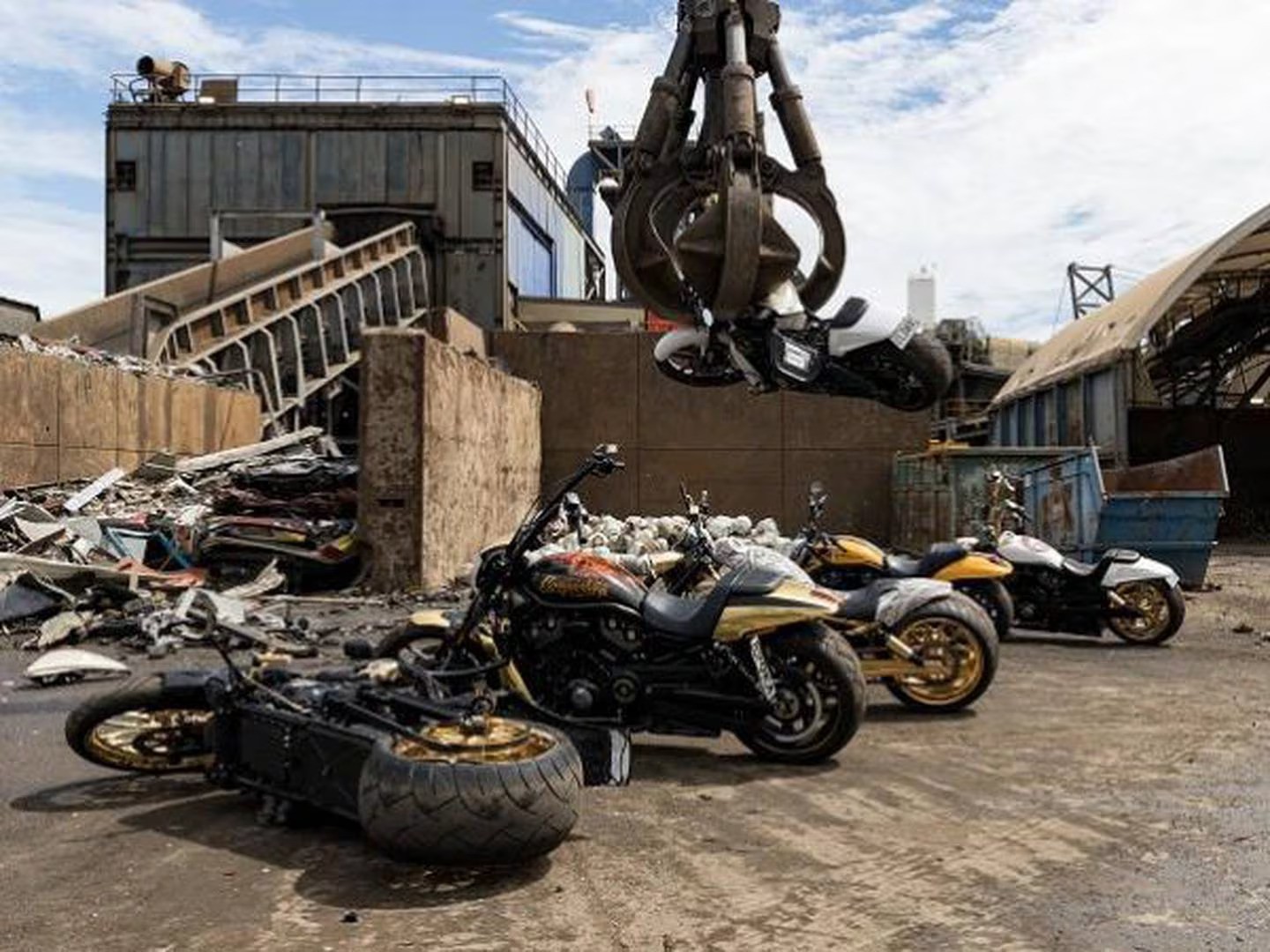 Watch: Six Comancheros’ Harley-Davidson motorcycles crushed by police