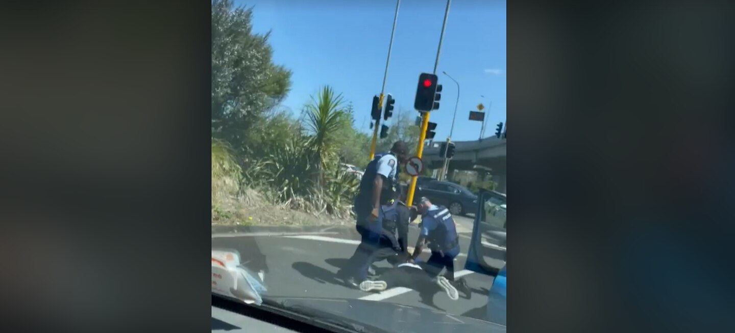 Watch: Dramatic footage shows police prevent attempted carjacking