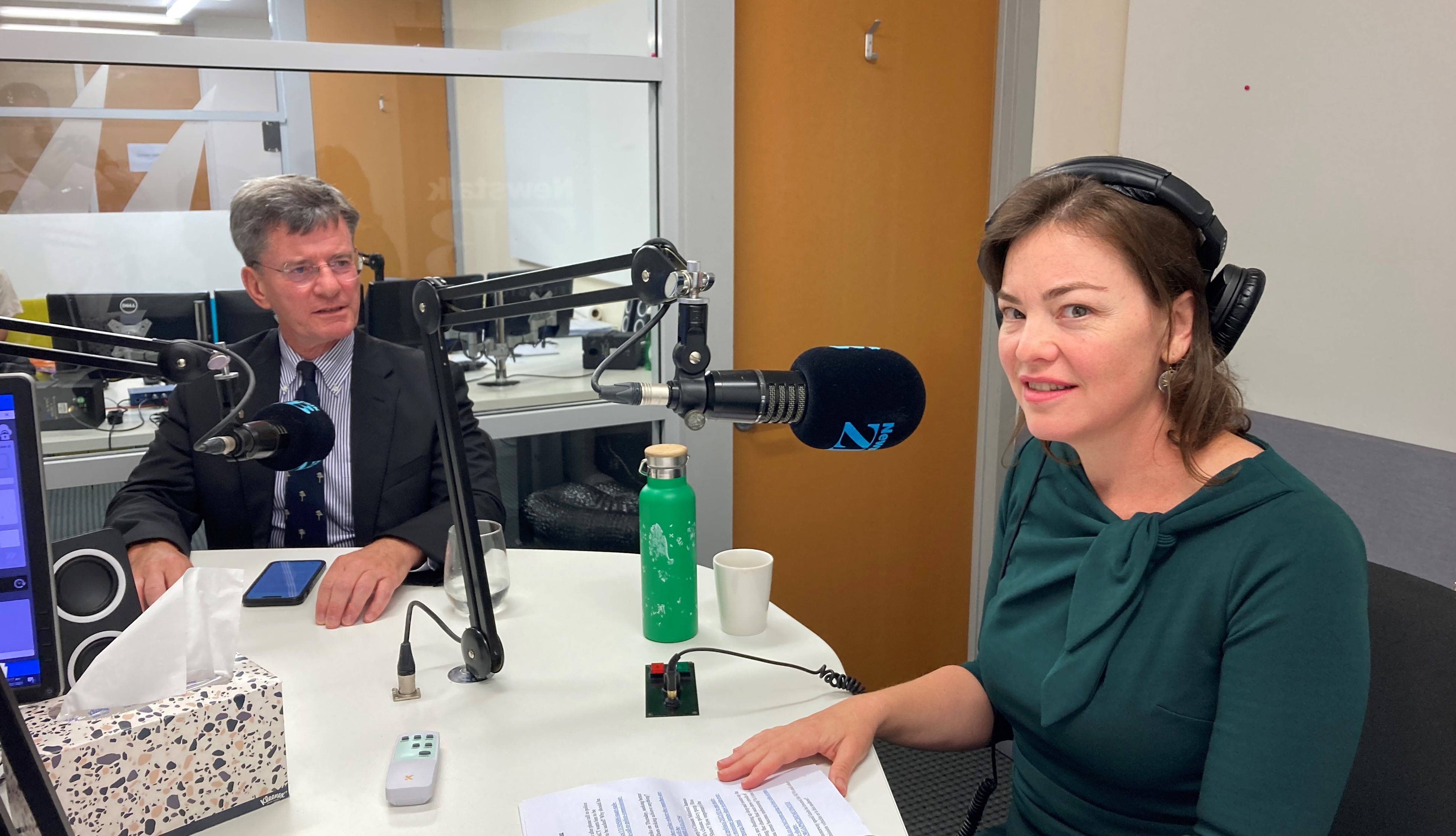 Julie Anne Genter and Chris Finlayson face-off over the teachers strike and cycleways