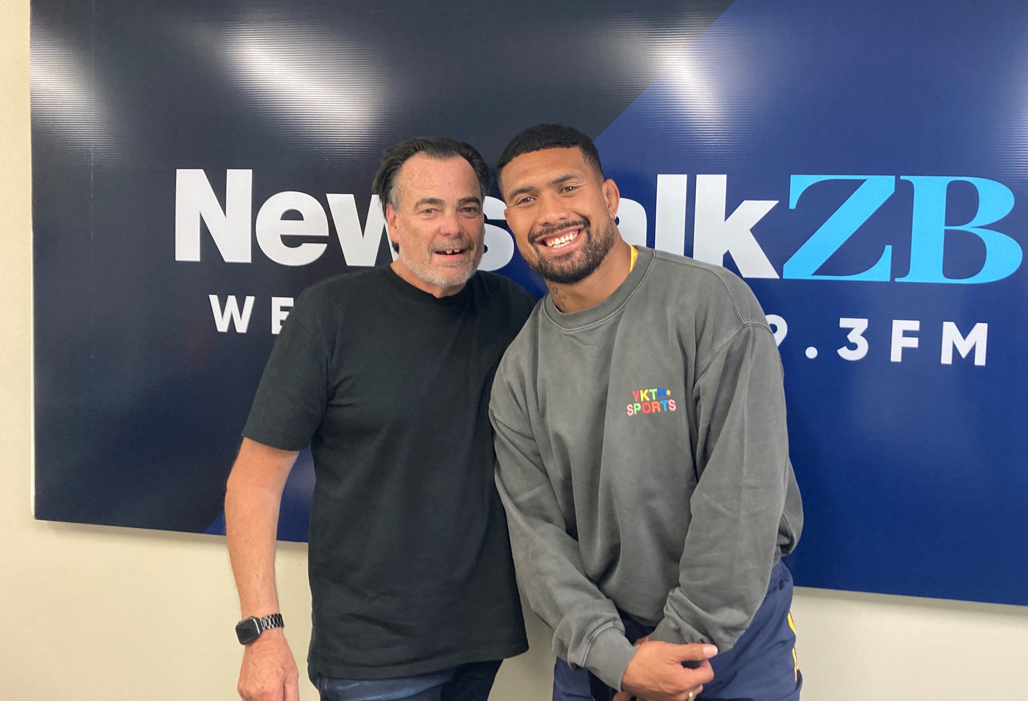 Nick Mills chats to Ardie Savea in the studio ahead of the Huricanes v ...