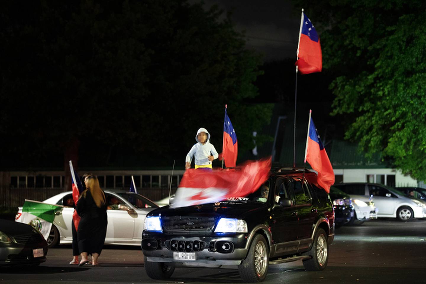 Fans out in the streets celebrate Samoa’s win over Tonga, mostly well ...